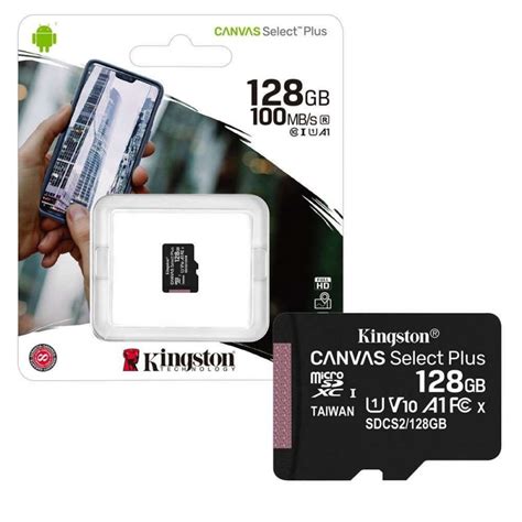 Card De Memorie Micro SD 128GB Clasa 10 Canvas Select Plus Kingston