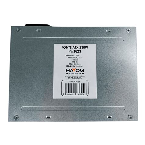 Fonte Hayom 230w Atx 110 220v