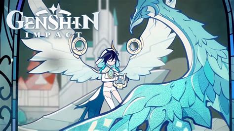 Cutscene Genshin Impact Story Dvalin Venti Stormterror 4K 60fps