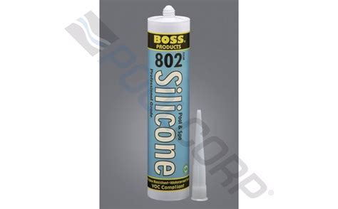 POOL360 10 3 Oz Clear 802 Acetoxy Cure Silicone General Purpose Adhesive