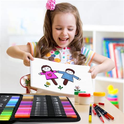 Buy Art Markers For Adult Coloring Scopow Dual Brush Marker Pen Set
