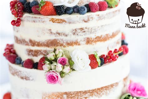Tutorial Und Rezepte Hochzeitstorte Naked Cake Mit Beeren Tutorial