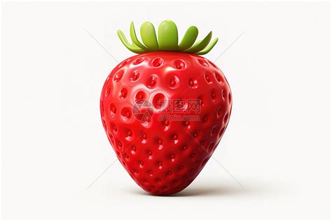 一个水果草莓3D卡通图标插画图片下载 正版图片402511315 摄图网