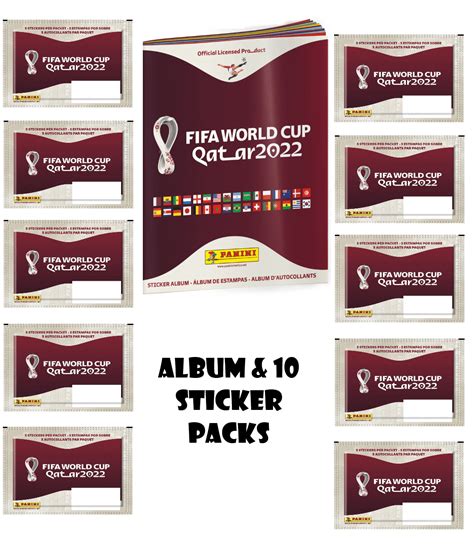 Buy Panini Fifa World Cup Qatar 2022 Album With 10 Sticker Packs