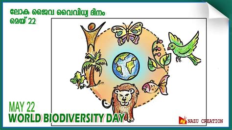 Biodiversity Drawing Easy World Biodiversity Day Drawing 22 May