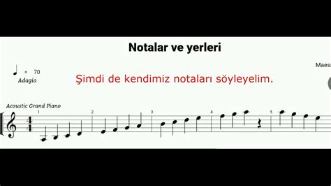 Kalın La İnce La arasındaki notalar ve yerlerini öğrenelim YouTube
