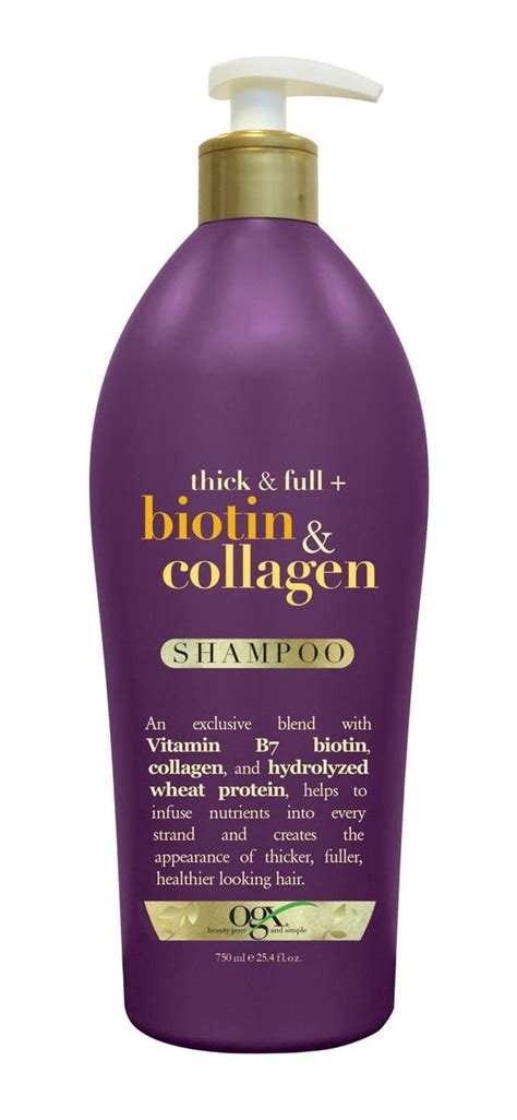 OGX Thick Full Biotin Collagen Shampoo 25 4 Oz Walmart