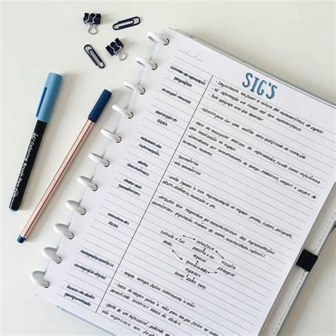 Caderno Organizado Dicas 30 Ideias Para Deixar Tudo Bonito