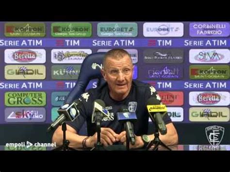 Le Parole Di Mister Andreazzoli Alla Vigilia Di Empoli Spal YouTube