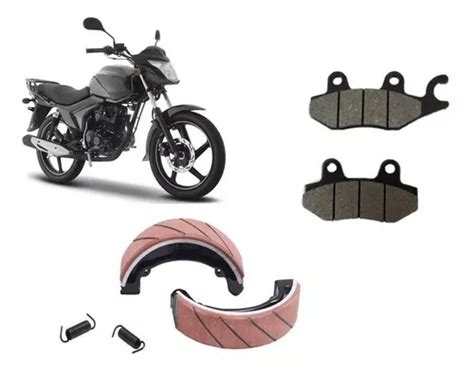 Balatas Italika Ft Gts Gris Negro Delanteras Y Traseras Env O Gratis