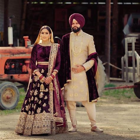 Sherwani With Wine Lehenga Atelier Yuwa Ciao Jp