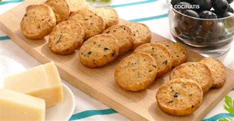 Galletas Saladas De Queso Y Aceitunas Cocinatis