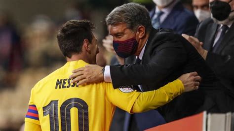 Laporta habla sobre como se sintió con la salida de Messi