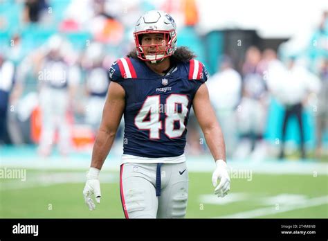 New England Patriots Linebacker Jahlani Tavai Is Shown During The First