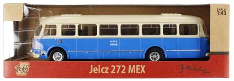 AUTOBUS MPK JELCZ 272 MEX PRL OGÓREK MODEL 1 43 NIEBIESKI