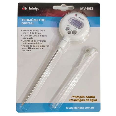 Multiofertas Termómetro Pincha Carne Minipa MV 363A Escala 10