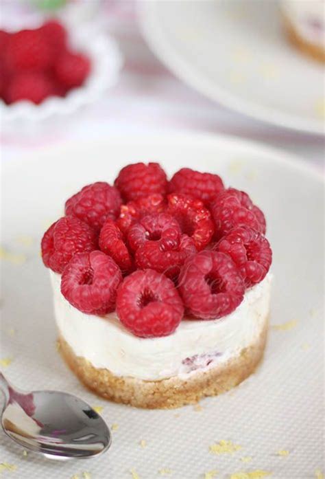Cheesecake sans cuisson citron framboises Cheesecake léger sans