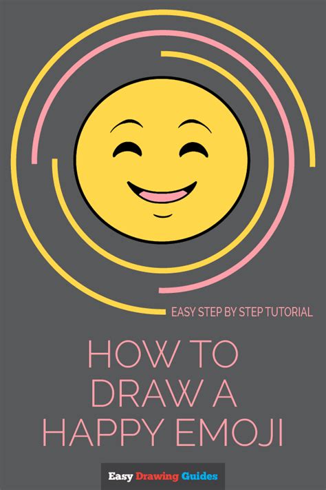 How To Draw Emojis Happy Emoji Really Easy Drawing Tutorial Happy