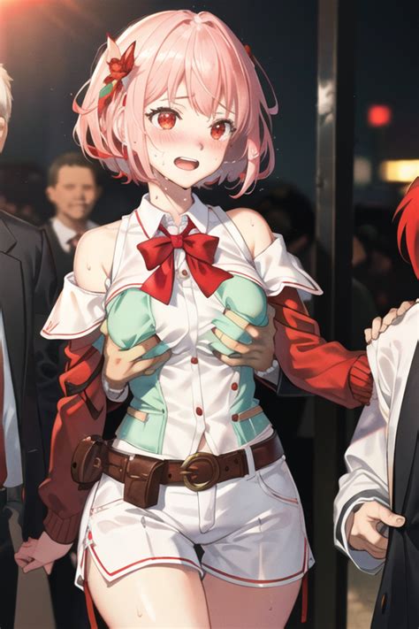 Ai Art 千束 Nishikigi Chisato、public、breast Grab From Behind By Hal O Pixai Anime Ai Art