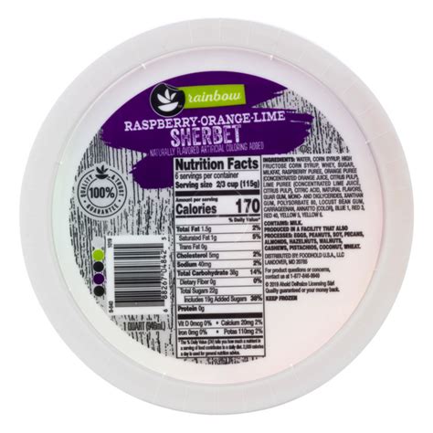 Sherbet Ice Cream Nutrition Facts Nutrition Ftempo