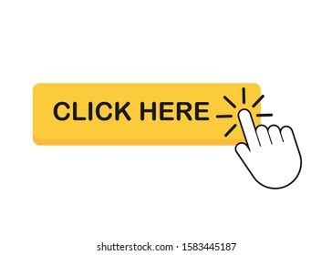 Click Here Button Hand Pointer Clicking Stock Vector Royalty Free