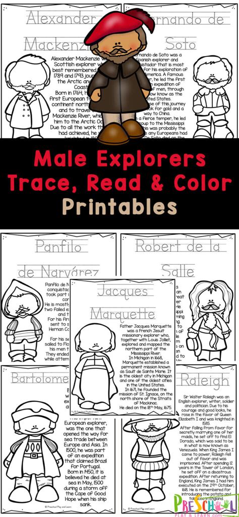 Grab These Free Printable European Explorers Coloring Pages To Help