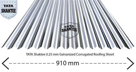 TATA Shaktee 0 25 Mm Galvanized Corrugated Roofing Sheet At Rs 400
