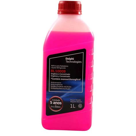Aditivo Radiador Concentrado Organico Rosa Delphi Pontofrio