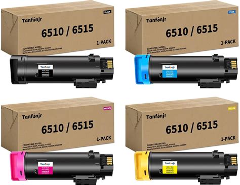 6510 Toner Cartridge 4 Pack Compatible Replacement For Xerox 6510 6515
