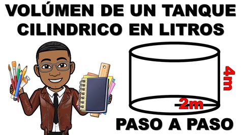 Con cuántos litros de agua se llena un tanque VOLÚMEN DE UN TANQUE