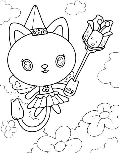 Dibujo para colorear casa de muñecas Gabby Dibujos para colorear