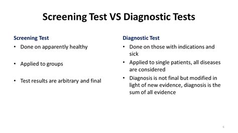 What Is The Difference Between Screening And Diagnostic Tests At Kelly