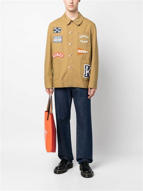 Kenzo Sailor Workwear Jacket In Tabac Modesens