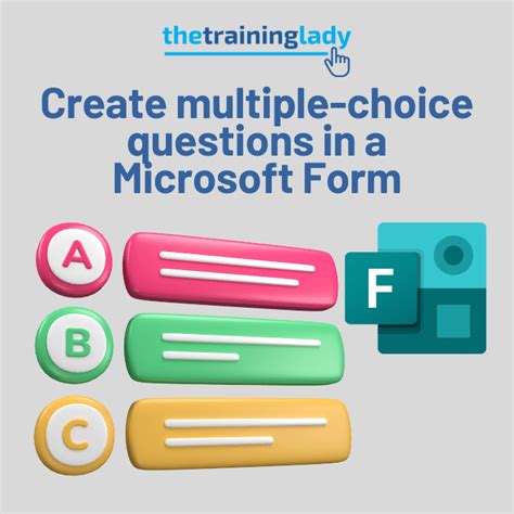 Create Multiple Choice Questions In A Microsoft Form The Training Lady