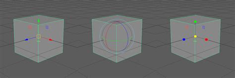 Translate Rotate And Scale Manipulators In 3D Modelling Programs