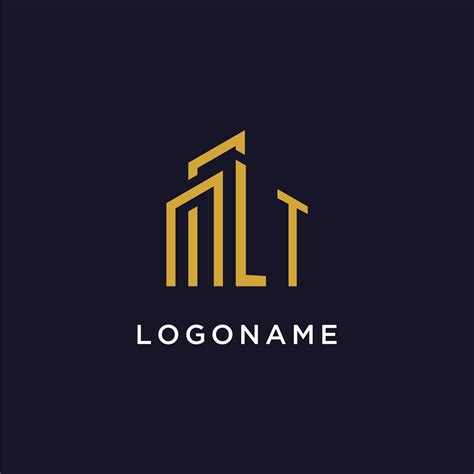 LT Initial Monogram With Building Logo Design 27135718 Vector Art At