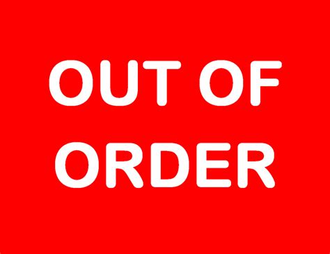 Free Out Of Order Sign Printable Printable Word Searches