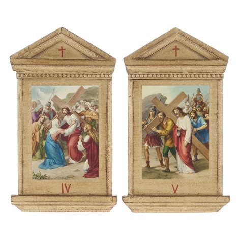 Via Crucis Altar De Madera XV Estaciones Venta Online En HOLYART
