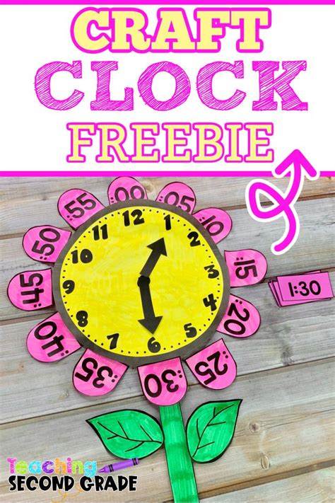 CRAFT CLOCK FREEBIE Telling Time Activities Teaching Second Grade