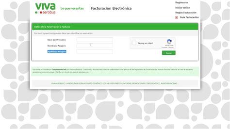 Viva Aerobus Facturación