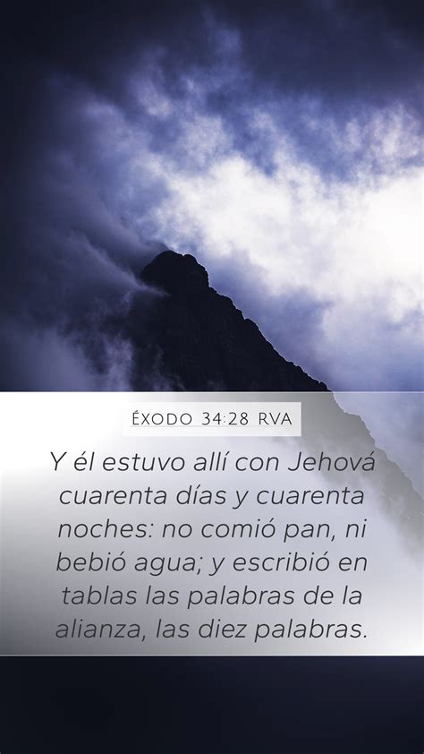 Éxodo 34 28 RVA Mobile Phone Wallpaper Y él estuvo allí con Jehová