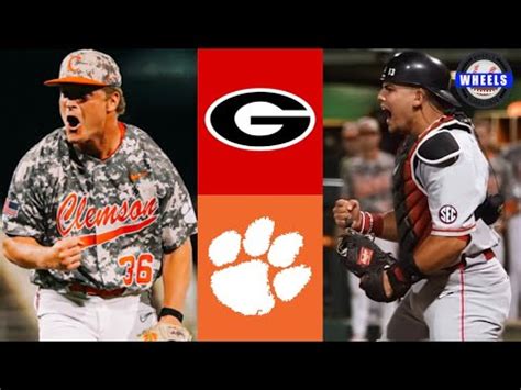 Georgia Vs Clemson Highlights Great Game 2023 College Baseball