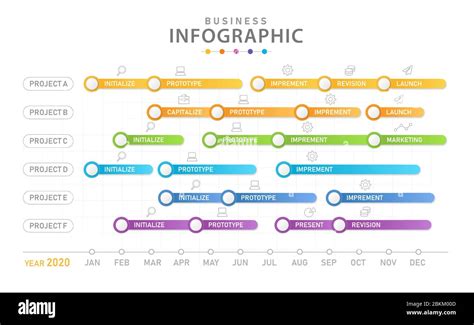Infographic Template For Business Steps Modern Timeline Diagram With