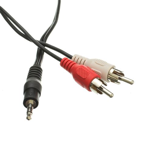 1ft 3 5mm Stereo To RCA Stereo Cable Male To Male