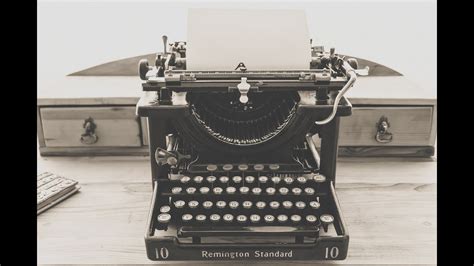 Black Screen Classic Sounds Of A Typewriter Typewriter Tapping Asmr