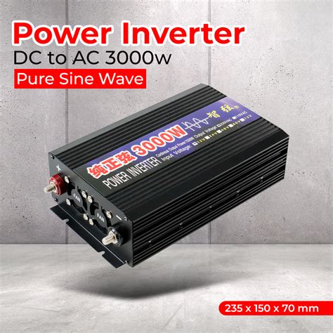 SUNYIMA Pure Sine Wave Car Power Inverter DC 12V To AC 3000W SY3000