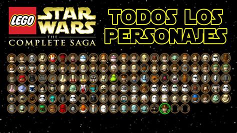 LEGO Star Wars The Complete Saga 100 Todos Los Personajes