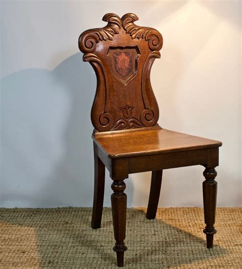 Antique Oak Hall Chair Simon Frauke