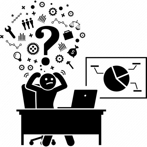 Business Busy Chaotic Information Issue Overloaded Problem Icon
