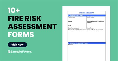 Free Sample Fire Risk Assessment Forms In Pdf Ms Word Excel